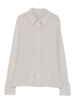 TOTEME Fitted Jersey Shirt - Multicolor