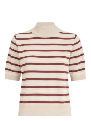 Brunello Cucinelli Striped Wool And Cashmere Sweater - Multicolor