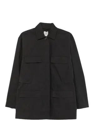 TOTEME Cotton Blend Jacket With Drawstring Waist - Multicolor
