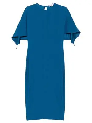 Stella McCartney Midi Dress With Cape Sleeves - Multicolor