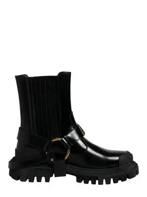 Dolce & Gabbana Buckled Trekking Ankle Boots - Black