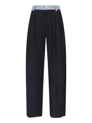 ALEXANDER WANG Alexander Wang Straight Leg Pants With Denim Detail