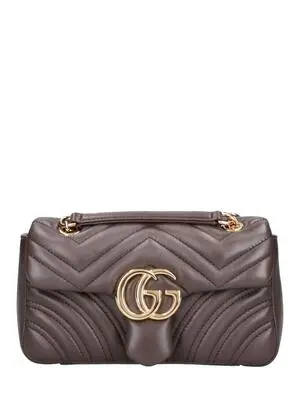 Gucci Gg Marmont Shoulder Bag - Brown