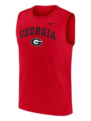 Nike Georgia Primetime Arch Legend Dri-fit College Muscle Tank Top - Red