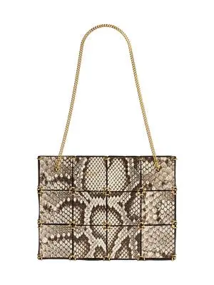 Khaite Mini Emma Python Tote - Natural