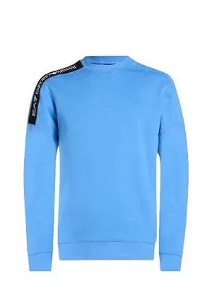 EA7 Crewneck Sweatshirt With Logo Detail - Blue