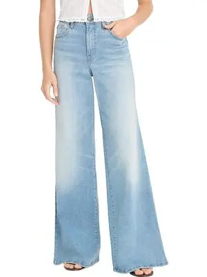 Good American High Rise Palazzo Jeans - Indigo