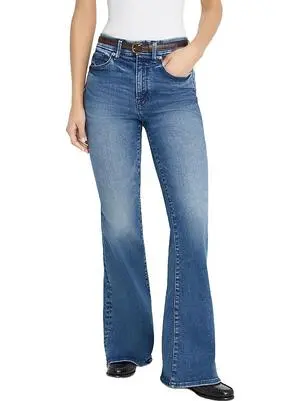 Good American High Rise Flare Jeans - Indigo