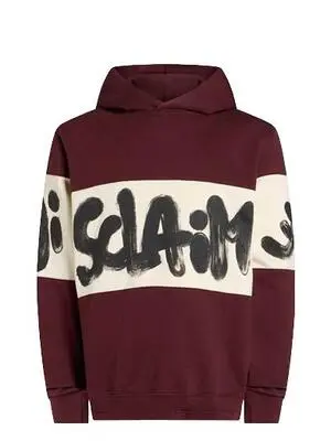 DISCLAIMER Hooded Sweatshirt With Logo Detail - Red