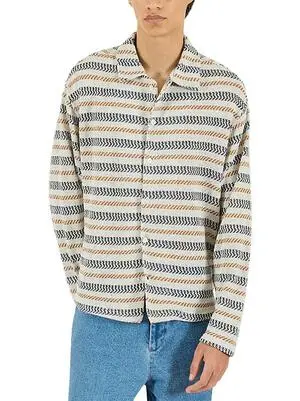 KROST Speckled Stripe Knit Shirt - Multi