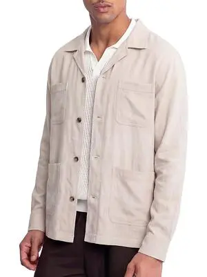 AUTO-REPLY Linen Patch Pocket Overshirt - Sand