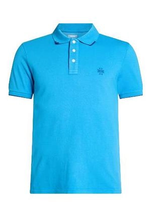 JACOB COHЁN Polo Shirt Azure Size Cotton, Elastane - Blue