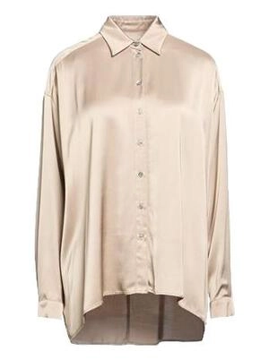OTTOD'AME OTTOD'AME Oversized Satin Shirt Bronze