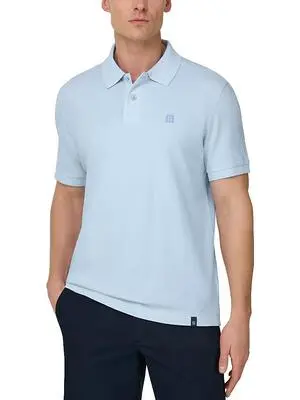 Boggi Milano Oxford Cotton Pique Polo Shirt - Light Blue