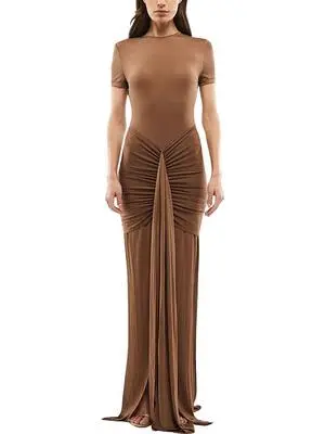 MOTHER OF ALL Viola T-shirt Dress - Brown