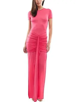 MOTHER OF ALL Viola T-shirt Dress - Fushia