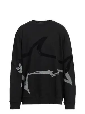 Paul & Shark Crewneck Cotton Sweatshirt With Graphic Print - Black