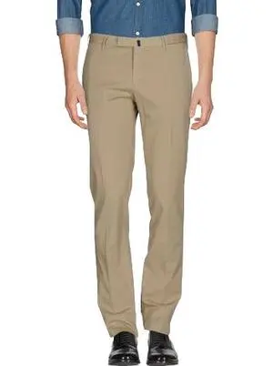 INCOTEX INCOTEX Taupe Cotton Elastane Twill Tailored Pants