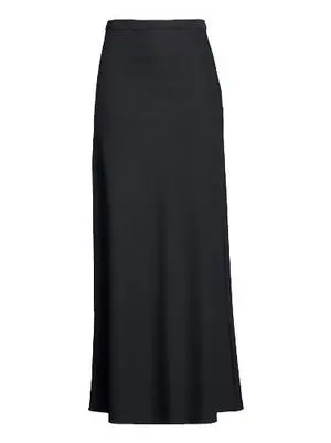 Max Mara Flared Maxi Skirt In Viscose Blend - Black