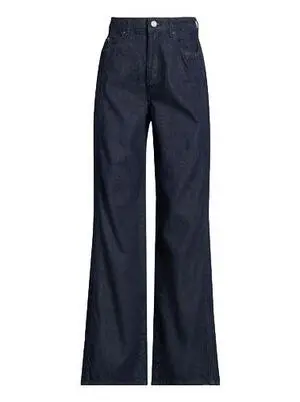 Karl Lagerfeld High Waisted Wide Leg Jeans - Blue