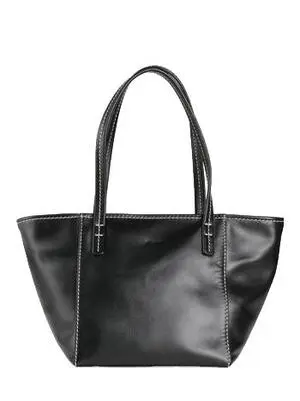 By Far Leather Tote - Black