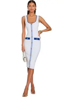 Retrofete Lyle Knit Dress - White / L'acqua