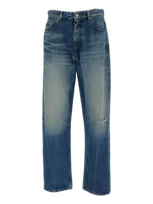 MAISON MARGIELA Jeans A Gamba Larga - Blu
