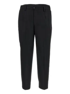 BRIGLIA 1949 Portofino Cool Wool Trousers - Nero
