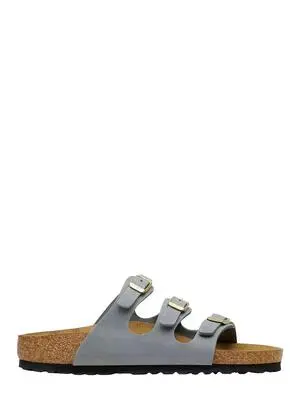 BIRKENSTOCK Florida Strap Buckle Sandals - Grey