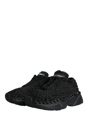 Dolce & Gabbana Daymaster Knitted Sneakers - Black