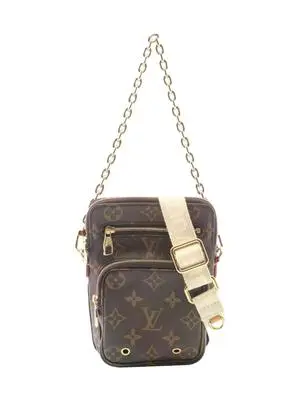 LOUIS VUITTON Monogram Utility Phone Sleeve Satchel - Brown