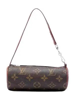 LOUIS VUITTON Monogram Canvas Papillon Pochette Handbag - Brown
