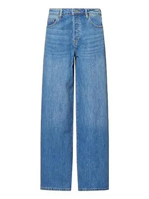 Good American High Rise Wide Leg Denim Jeans - Indigo1237