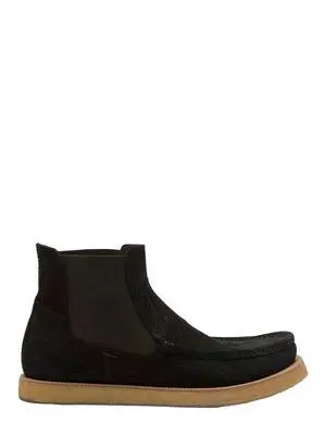 Dolce & Gabbana Corduroy Suede Chelsea Boots - Black