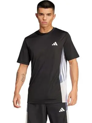 Adidas Train Essentials Seasonal Colorblock Tee - Black