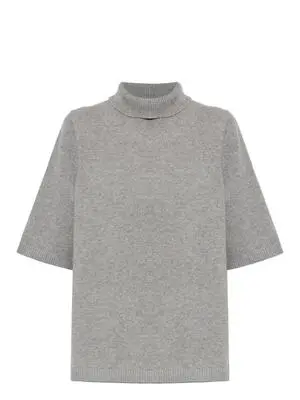 ALAÏA Alaia Cashmere Ribbed Turtleneck Sweater