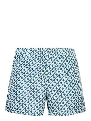 Casablanca Geometric Print Swim Shorts - Green