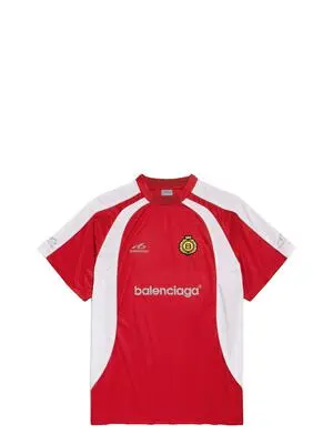 Balenciaga Soccer Oversized T-shirt - Red