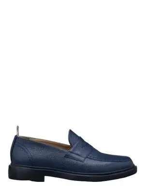 Thom Browne Leather Classic Penny Loafer - Navy Blue
