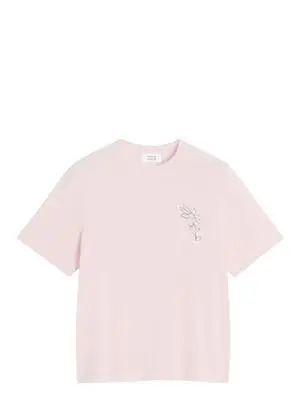 Maison Kitsuné Metallic Daisy T-shirt - Pink