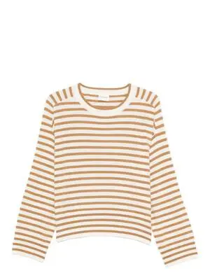 Closed Striped Cashmere Sweater - Brown
