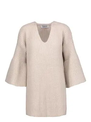 Derek Lam 10 Crosby Cable Knit Wool Sweater - Taupe