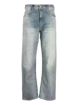 DIESEL® D-reggy Straight-leg Crop Jeans - Blue