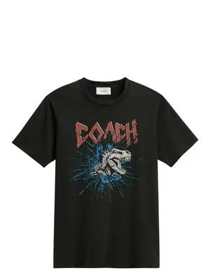 COACH OUTLET Signature Skeleton Rexy T-shirt - Black