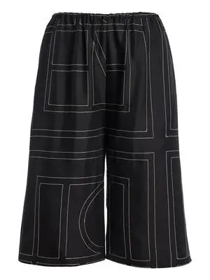 TOTÊME Toteme Monogram Organic Silk Culottes