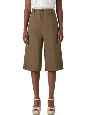 RÓHE Tailored Culotte Shorts - Green