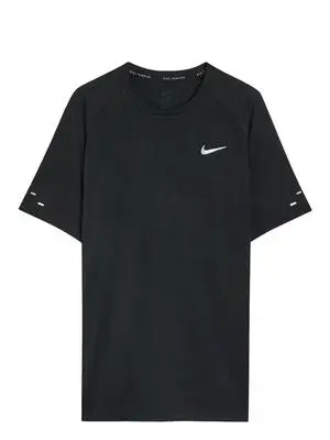 Nike Dri-fit Adv Logo-print Raglan Sleeve T-shirt - Black
