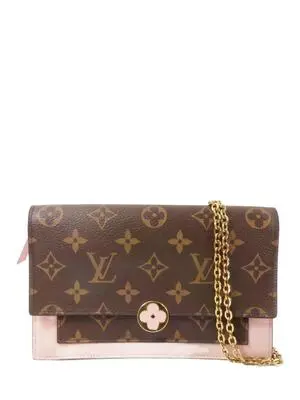 LOUIS VUITTON Flore Monogram Canvas Shoulder Bag - Brown