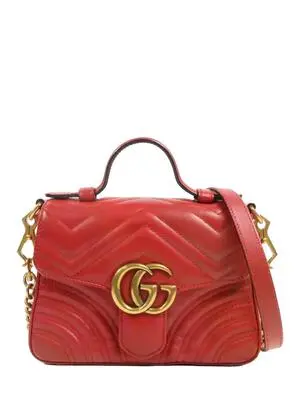 Gucci Gg Marmont Tote Bag - Red