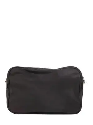 Tory Burch Logo Plaque Pouch Detail Shoulder Bag - Black